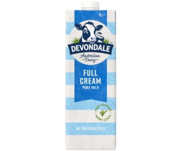 Devondale Long Life Full Cream Milk 1L (Carton of 12) – 1st Safety Pty Ltd.